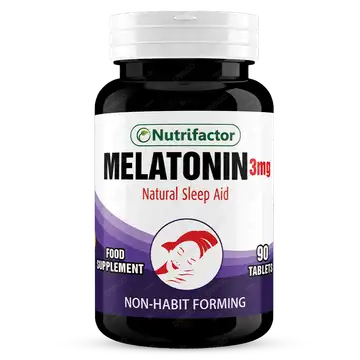 Nutrifactor Melatonin Tablets 3Mg (1 Bottle = 90 Tablets) – PILLBOX+