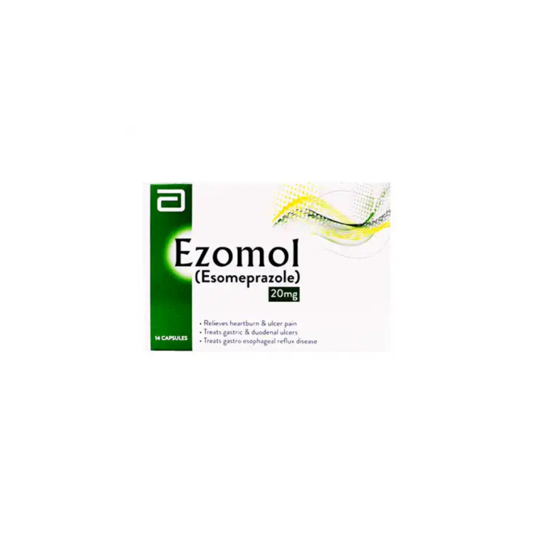 Ezomol Capsules 20Mg 14,s (1 Strip = 7 Capsules) – PILL BOX