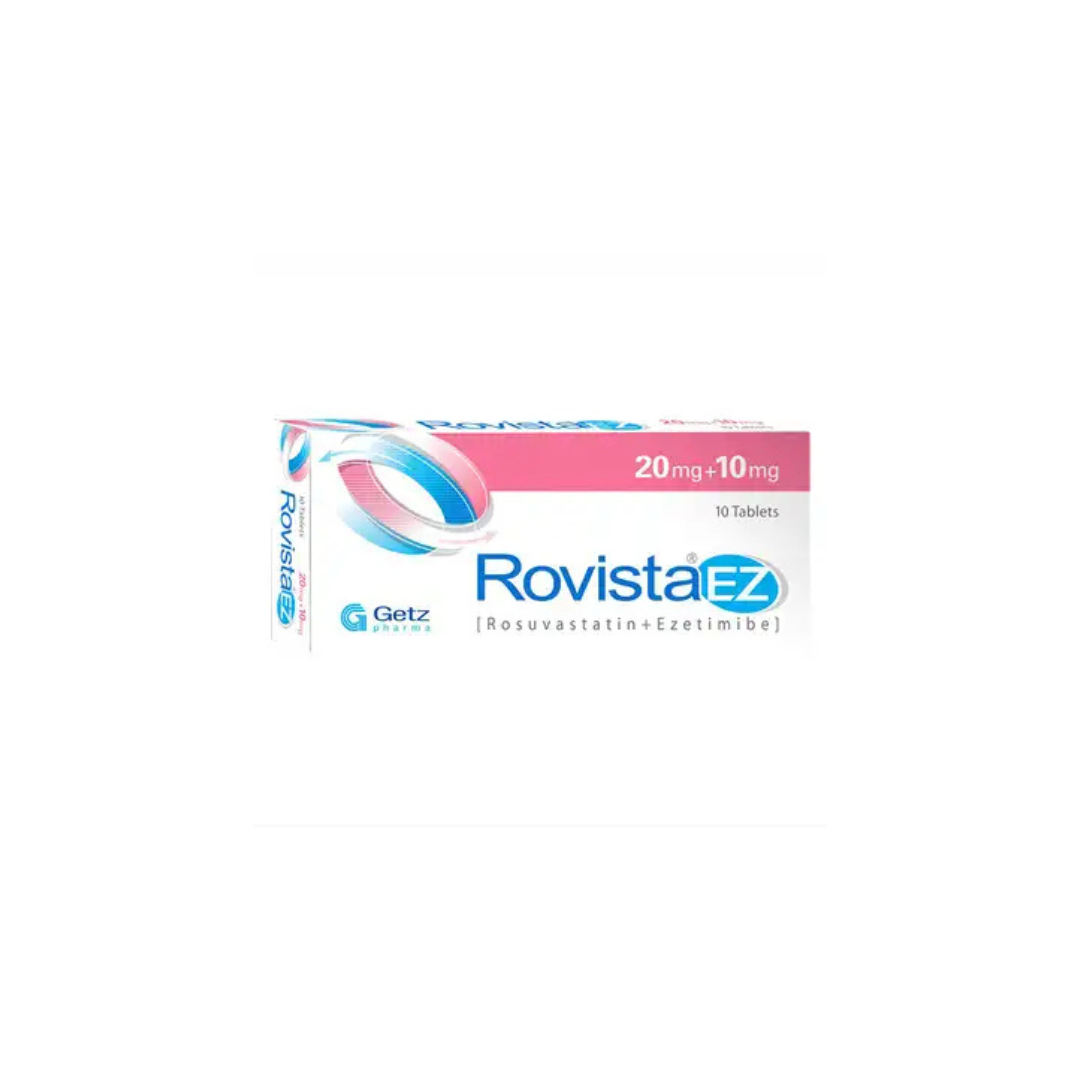 Rovista Ez Tablets 20Mg/10Mg 10's (1 Strip = 10 Tablets) – PILLBOX+